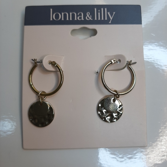 lonna & lilly | Jewelry | Lonna Lilly Gold Charm Earrings | Poshmark